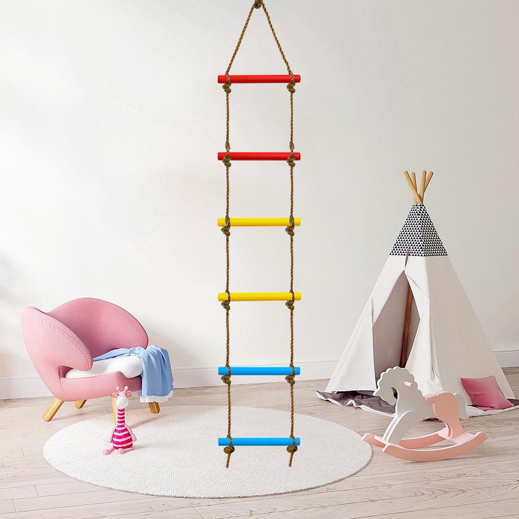 Gift Kid Outdoor Hanging Climbing Rope Ladder Toy Ninja Warrior ...