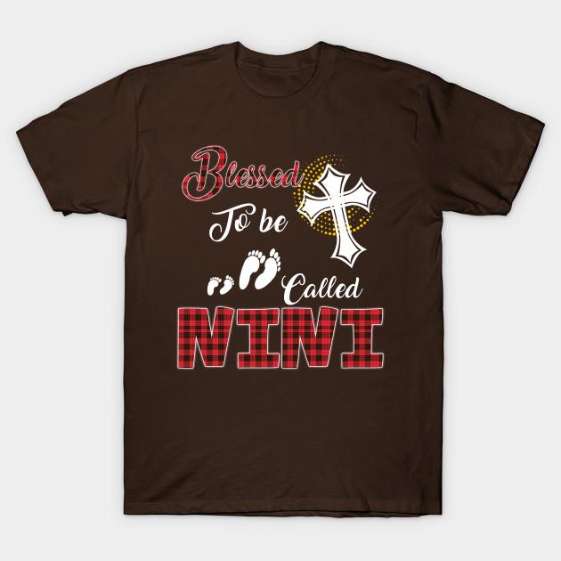 Buy Men Premium Cotton Harajuku T Shirt Blessed To Be Called Nini Print ...