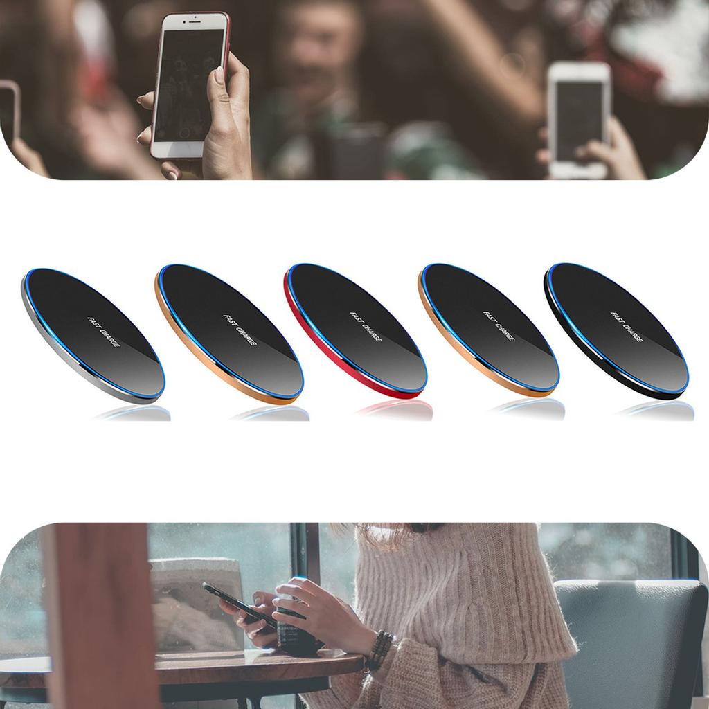 Buy Mobile Phone Wireless Charger Desktop Round 10W Wireless Fast ...