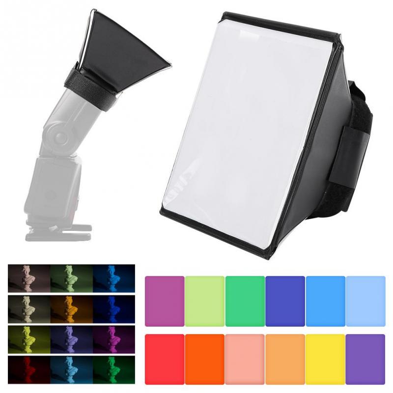 Portable Foldable Mini Soft Flash Light Diffuser Softbox Camera Studio ...