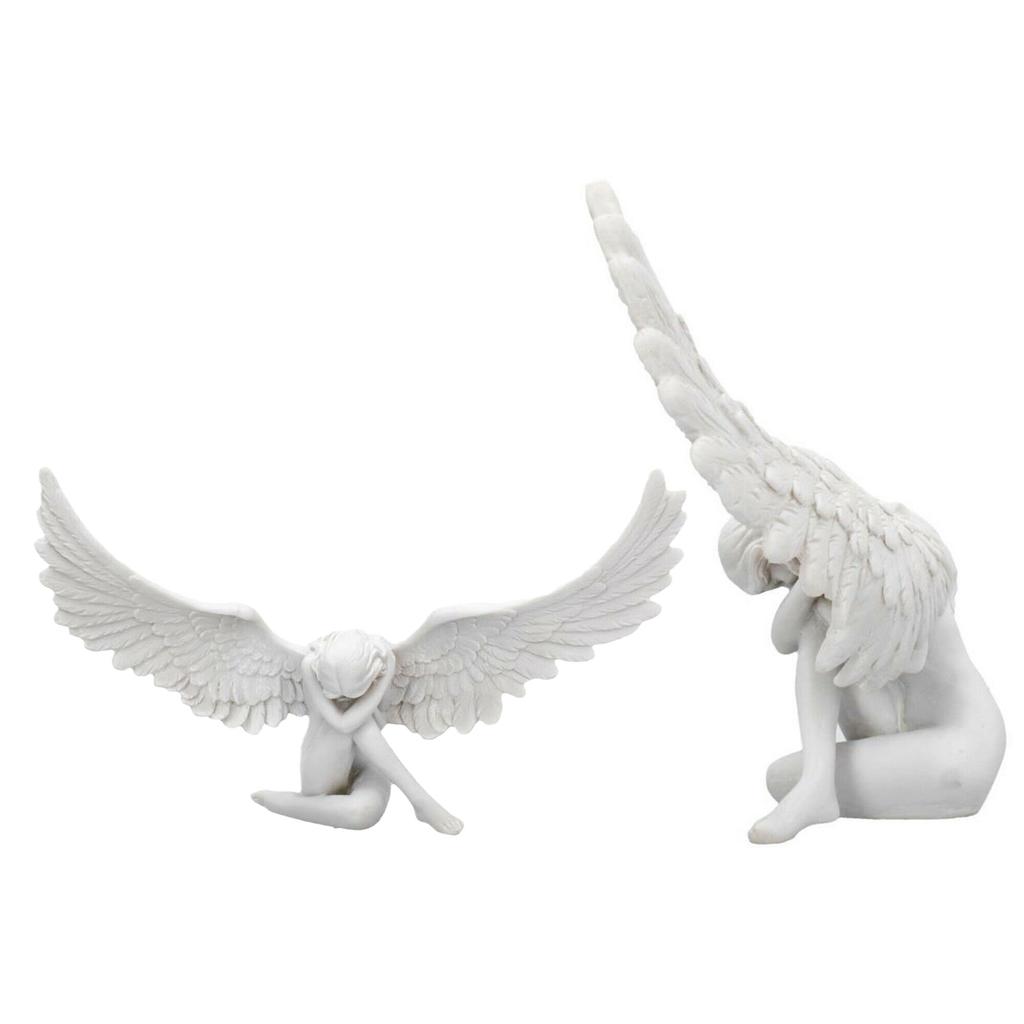 Buy Sobbing Angel Garden Statue Goddess Angel Statues Resin Ornaments ...