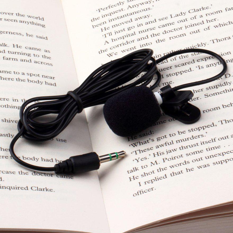 Portable Mini 3.5mm Tie Lapel Lavalier Clip Microphone for Lectures ...
