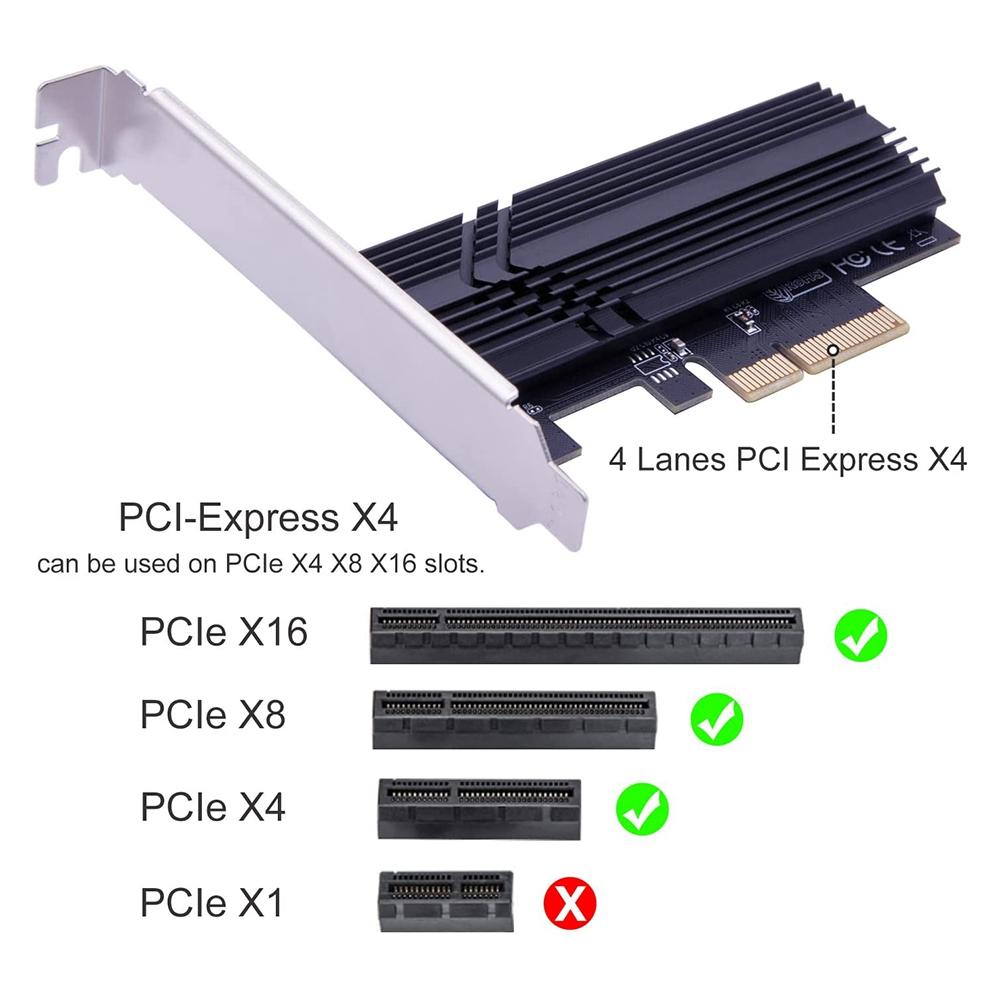 Kaufe Nvme M 2 to PCIe Adapter PCIe 3 0 X4 Adapter with Heatsink ...