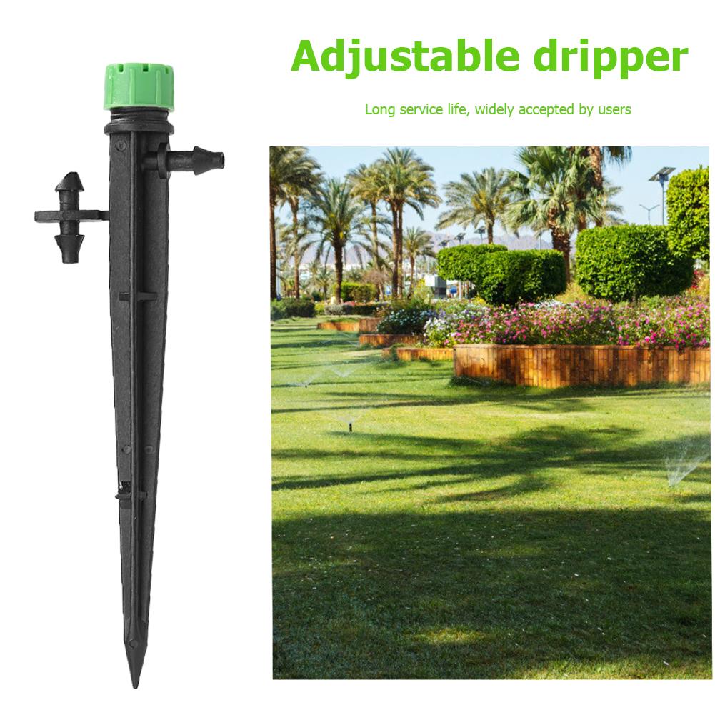 Buy 50pcs Adjustable Sprinkler Spray Dripper 360 Degrees Stake Watering ...