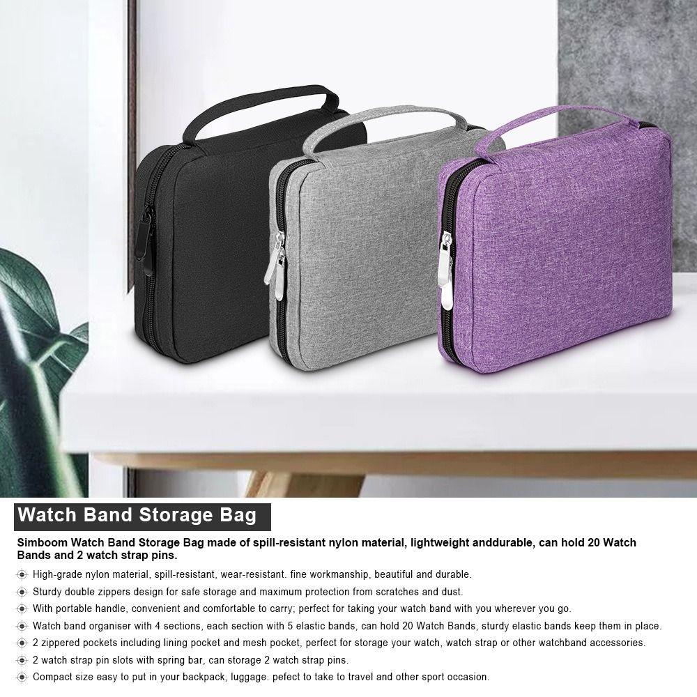 Buy Travel Pouch Box Watchband Cable Storage Bag Storage Bag Strap ...