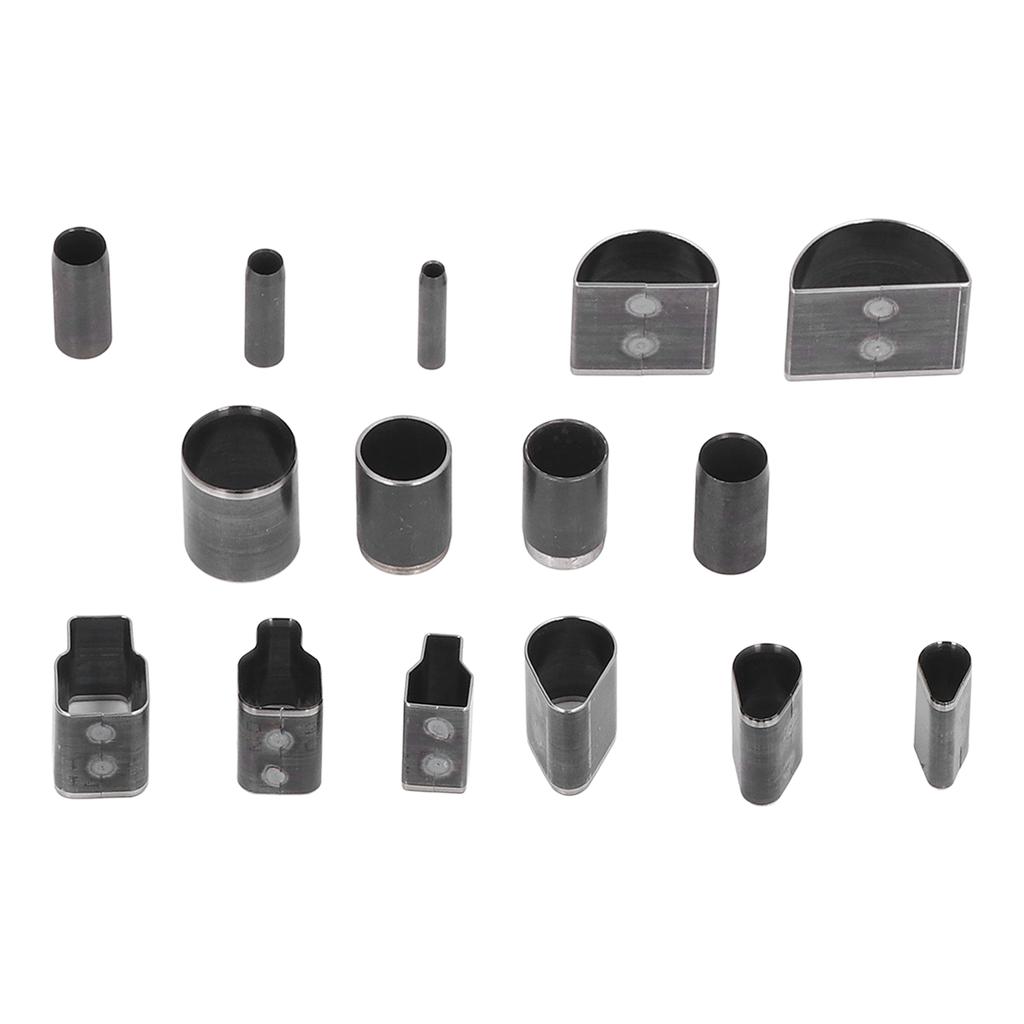Buy 15PCS Punch Cutter Set Various Shape Alloy Steel Hollow Hole ...