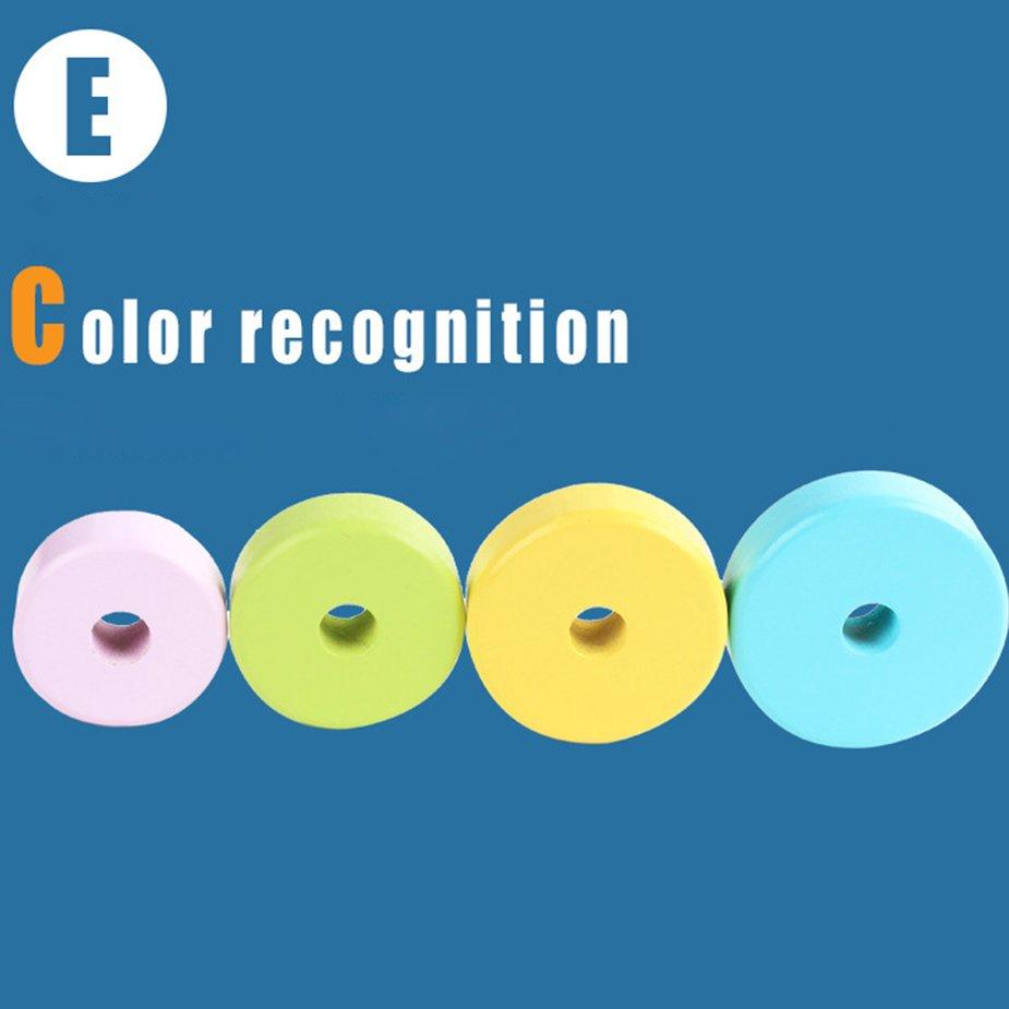 Buy Solu Wooden Cartoon Elephant Five Sets of Shape Blocks Color Five ...