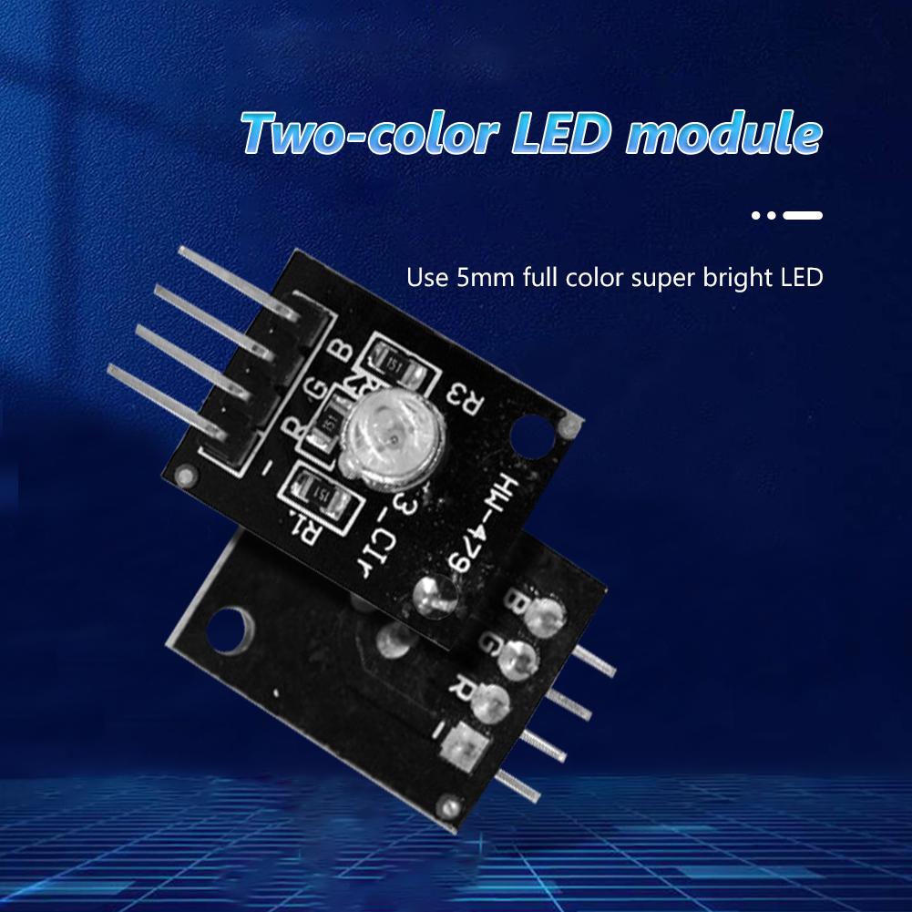 Buy HW-479 3.3V 5V 5mm KY-011 PCB Dual Color RGB LED Sensor Modules ...