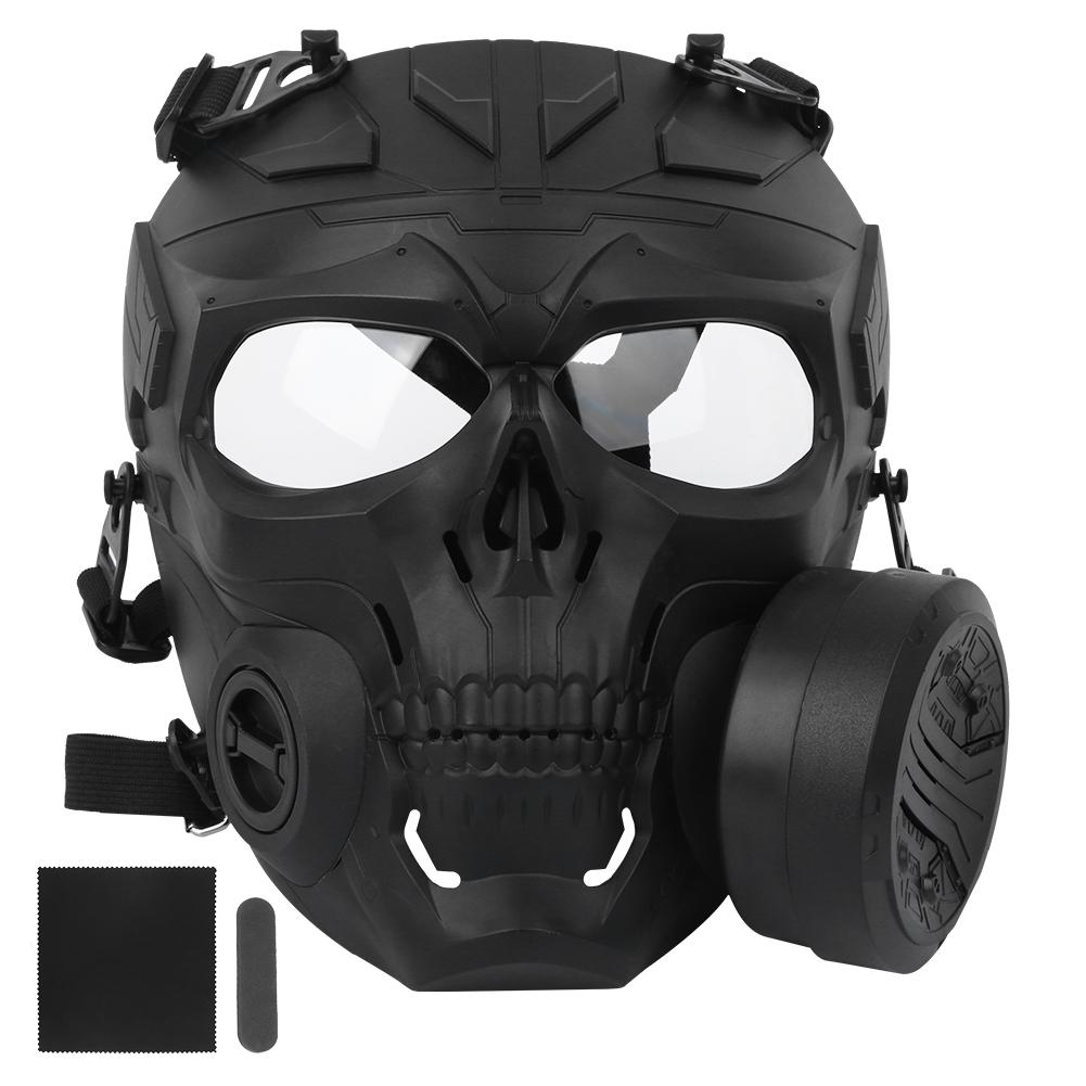 Buy Mechanical Skull Fan Face Shield Cosplay Prop Outdoor Sports ...