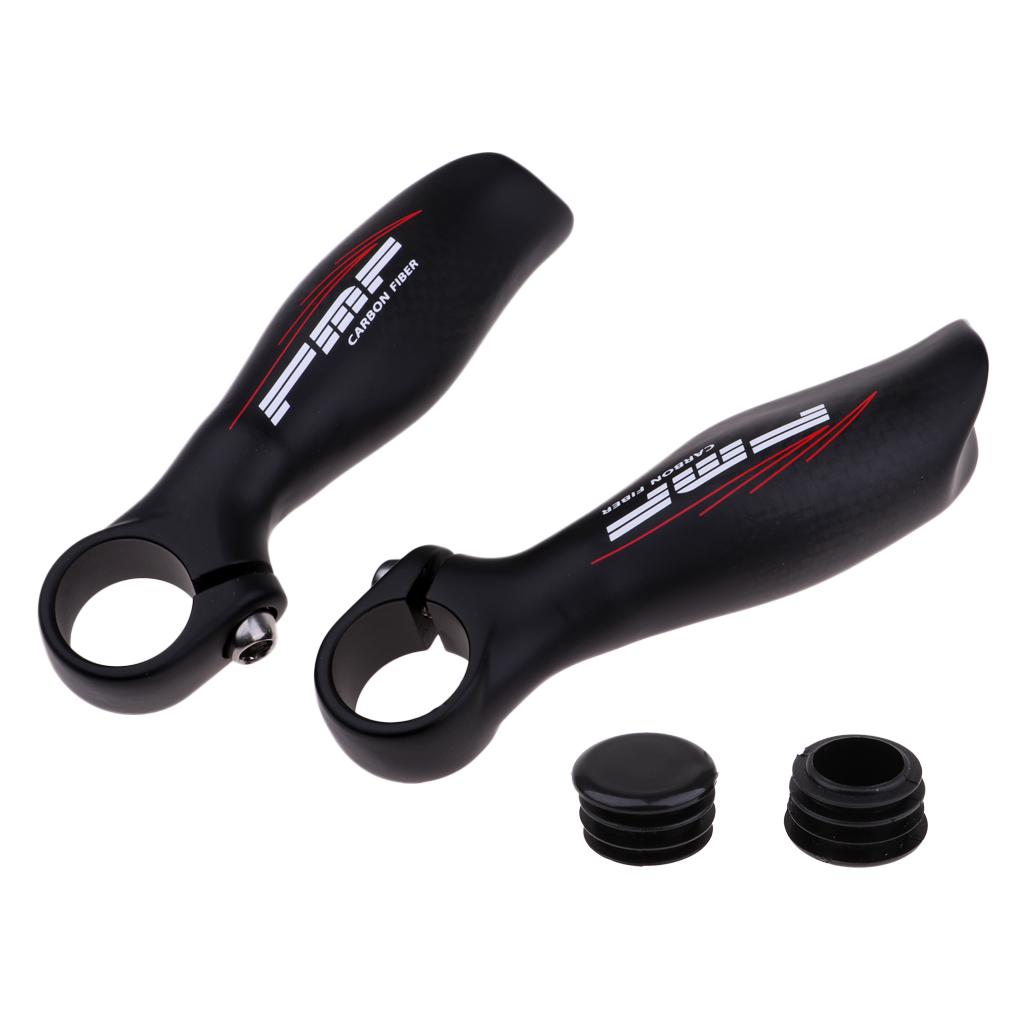 Buy 2PCS Black Cycling Bicycle Bike Mountain Handlebar Bar End Grips ...