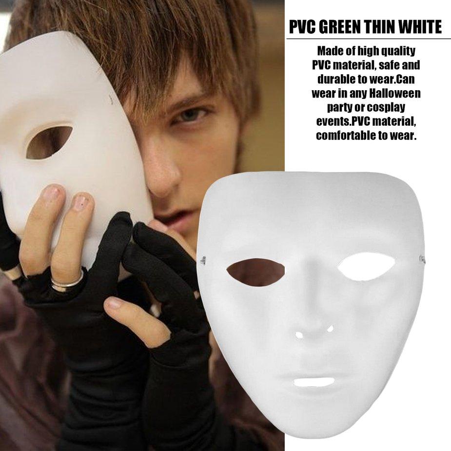 Buy Free Time Cosplay Halloween Festival White Full Face Dance Costume ...