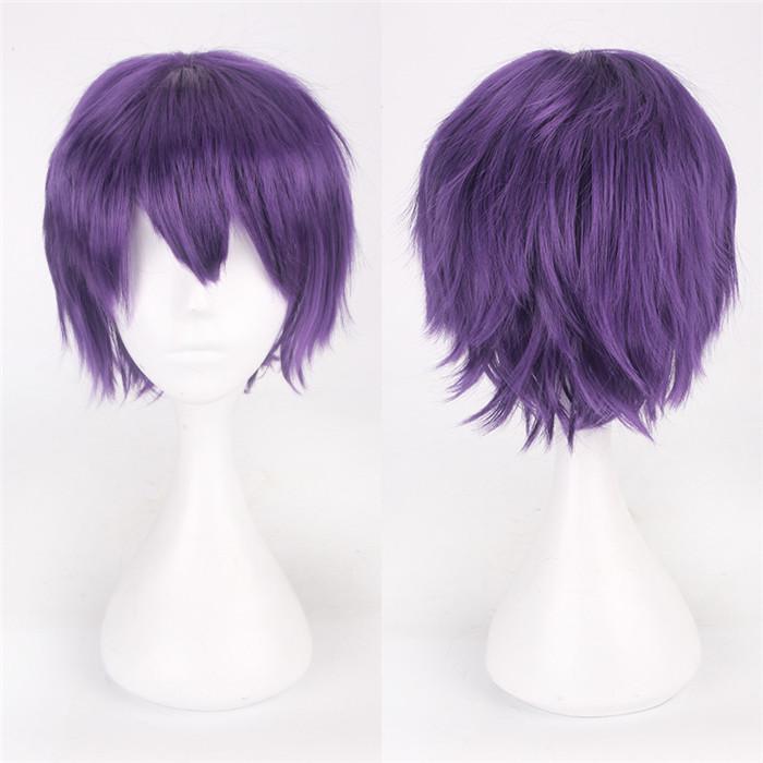 Unisex Women Men Cosplay Short Wig Cartoon Anime Fake Hairpiece ...