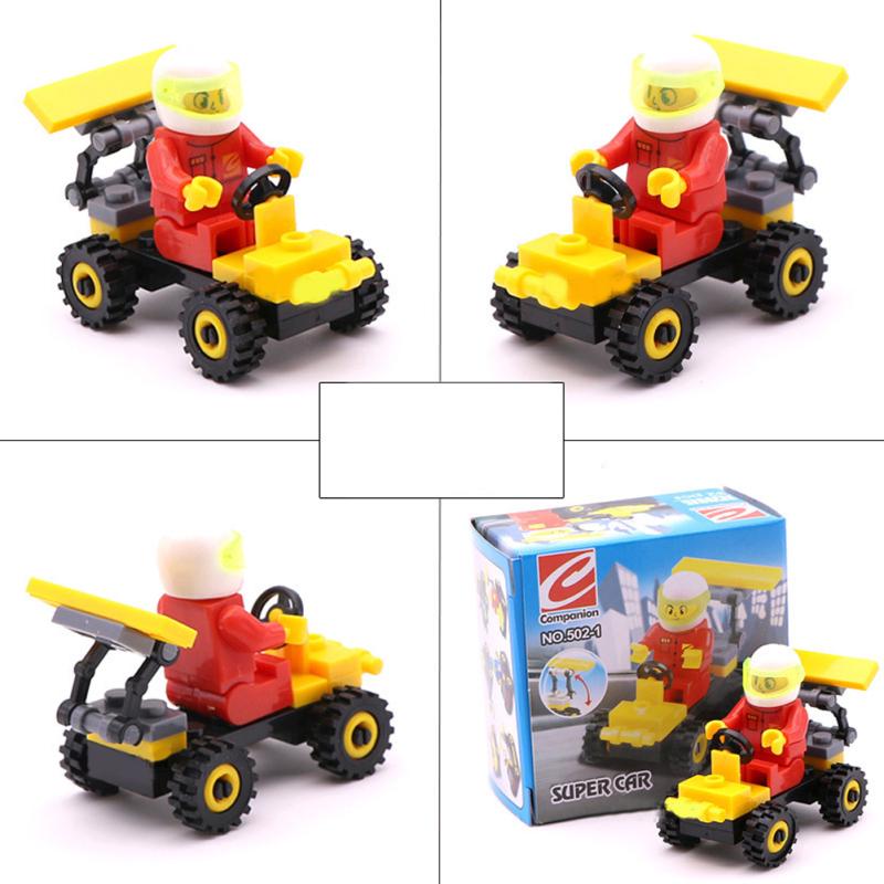 Buy Building Blocks Figures Engineer Truck Block Bricks Sets ...