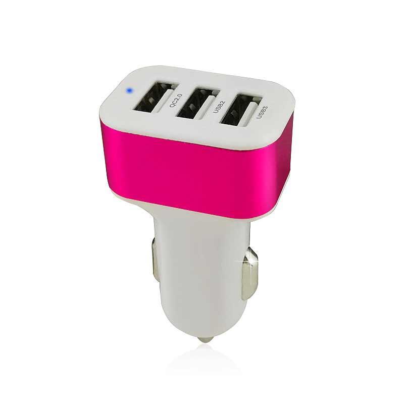 Buy USB car charger universal triple USB car charger adapter USB socket ...