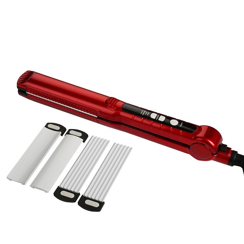 Buy 3 in 1 Hair Straightener+Hair Curler Rollers+Ceramic Wave Plate ...
