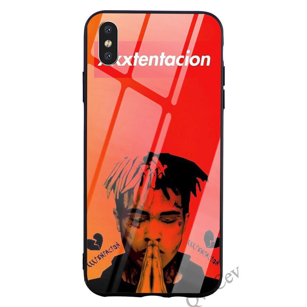 Buy RAP MCing XXXTentacion Glass Phone Case for iPhone X Xs XR 11 Pro ...