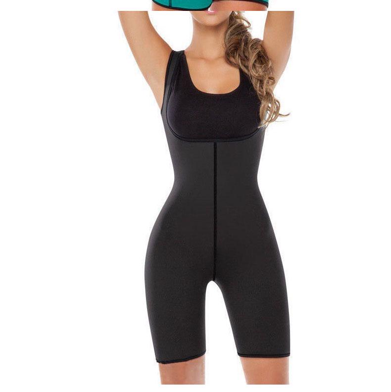 Women Neoprene Full Body Shaper Ultra Sweat Sport Bodysuit Sauna Suit S ...