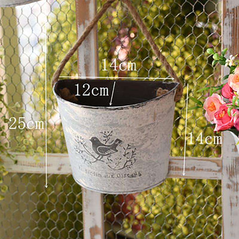 Cheap Wall Decoration Iron Flower Pot Wall Flower Rack Creative Hanging ...
