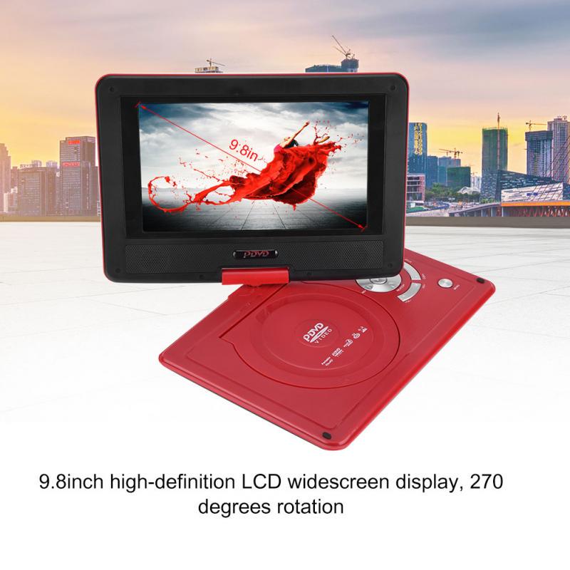 Buy 9.8 Inch Portable High-definition Swivel Screen Car DVD Player VCD ...