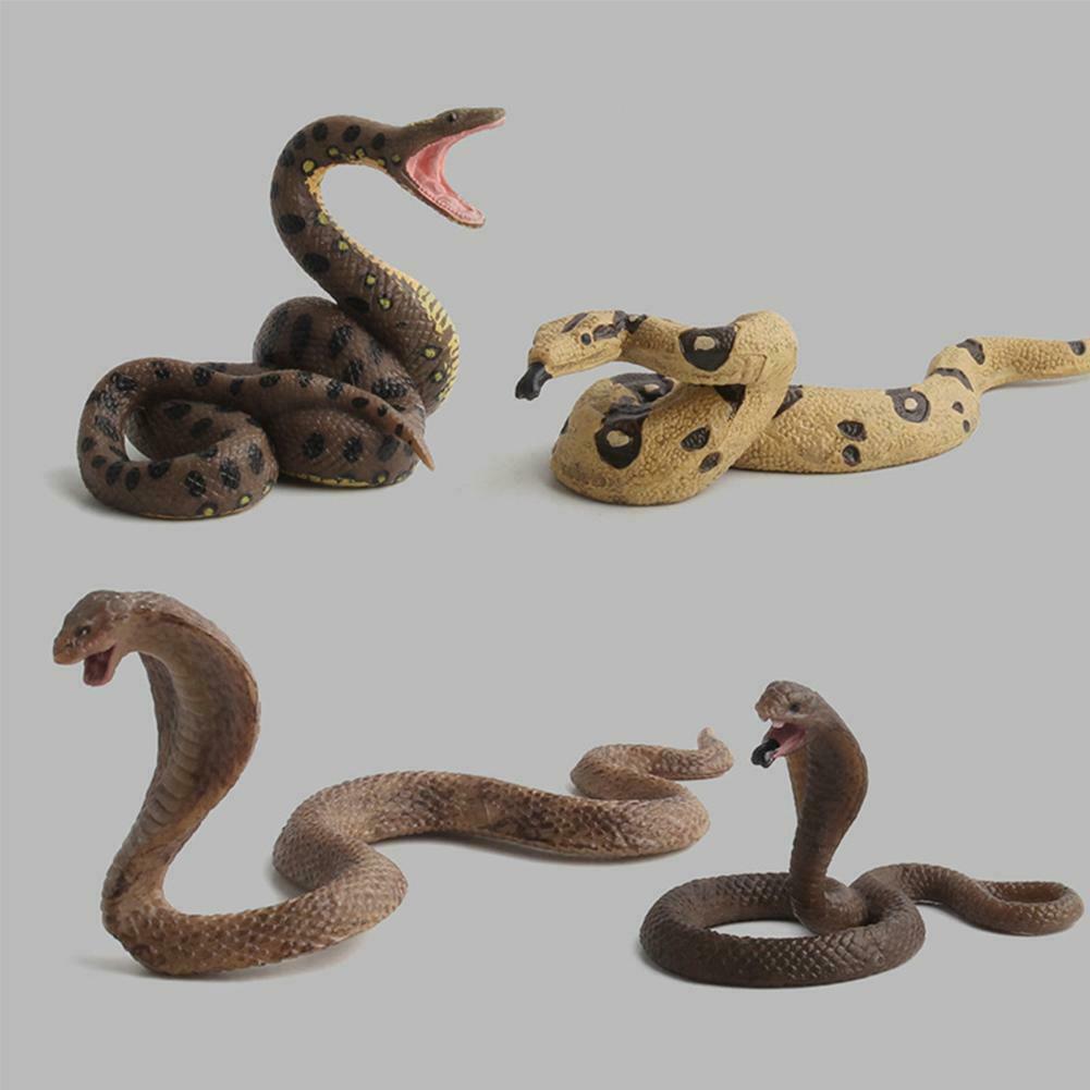 Buy Realistic Fake Rubber Toy Snake Black Fake Snakes April Fools Day ...