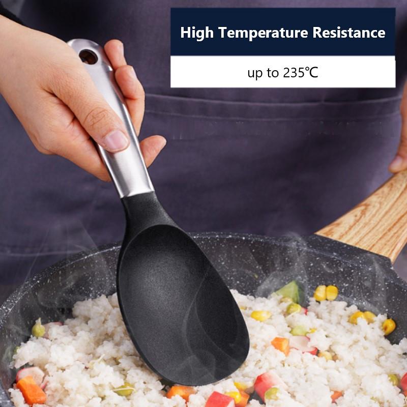 Buy Canteen Serving Rice Spoon Public Spoon Stainless Steel Rice Spoon ...