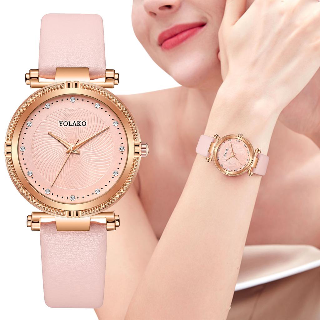 Buy Digital Watch# YOLAKO Ladies Casual Fashion Quartz Watch Leather ...