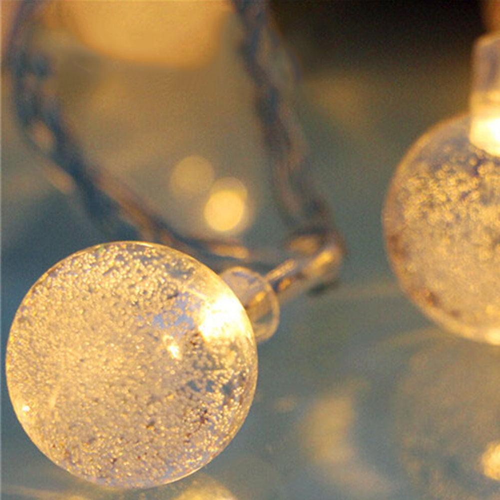 Buy LED Light String Transparent Crystal Ball Plastic Modeling Light ...
