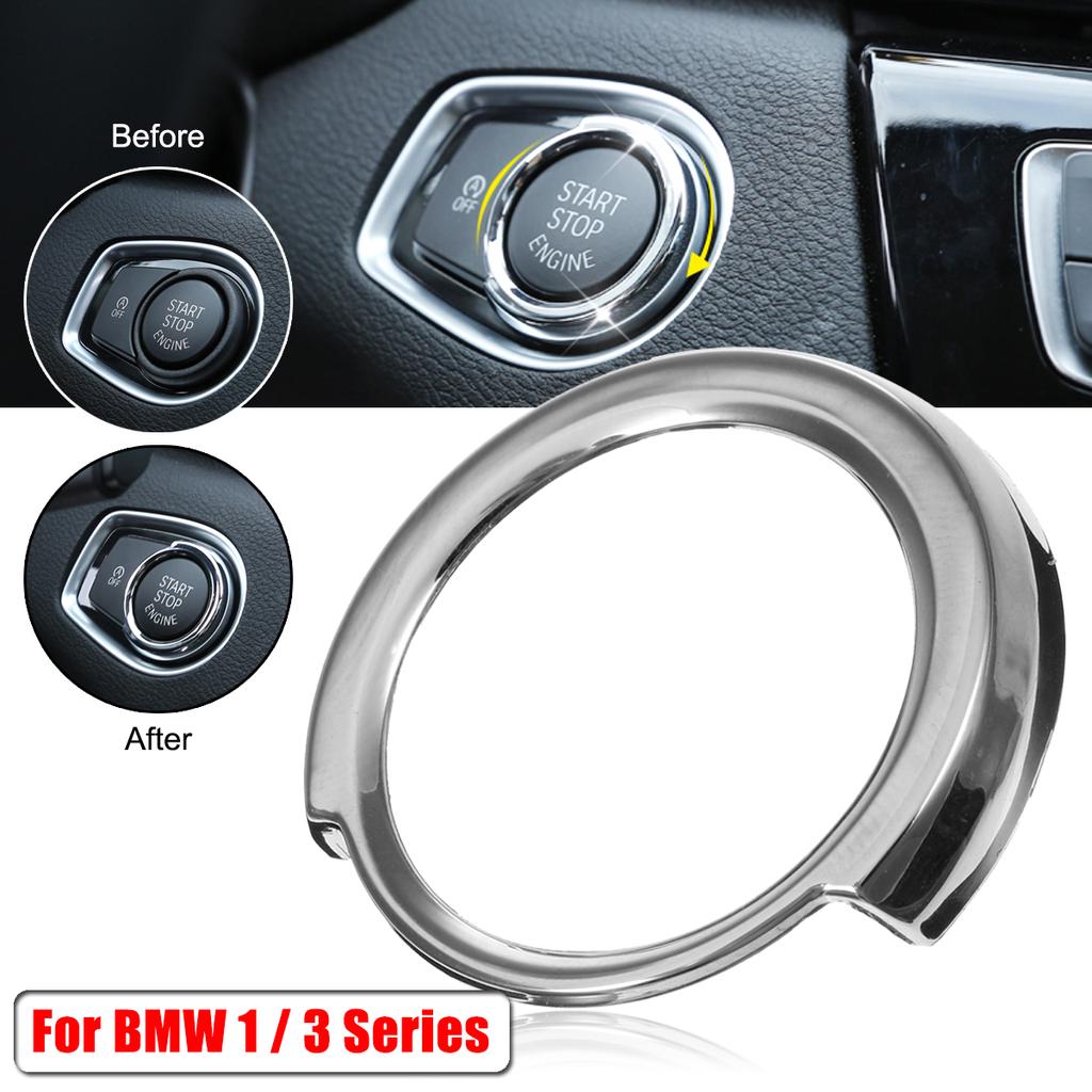 Buy Car Chrome Plated Engine Start Stop Button Switch Frame Cover Trim ...