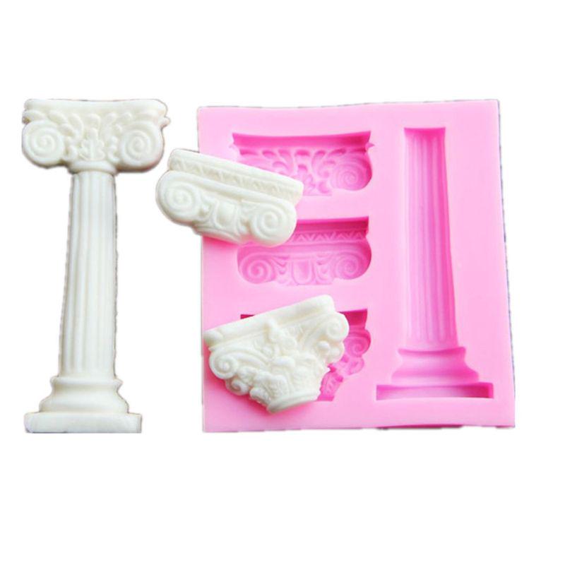 Buy 1 Pc Roman Column And Relief Fondant Cake Molds Chocolate Mould ...