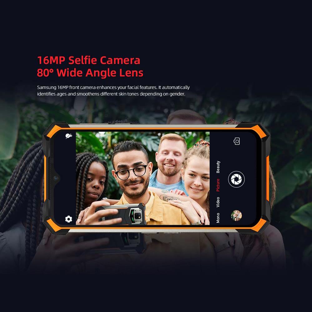 Buy DOOGEE IP68/IP69K S88 Pro Rugged Phone 10000mAh Battery LED Light ...