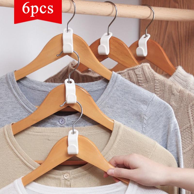 Buy Multi-function Hook Plastic Closet Stack Hangers Space-saving ...