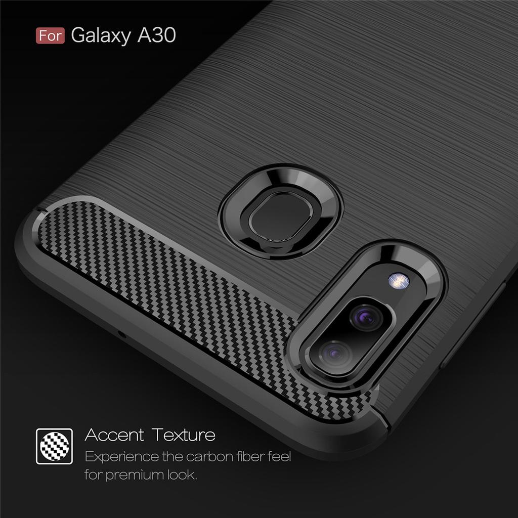 Brushed Texture Carbon Fiber Shockproof TPU Case cover for Samsung ...
