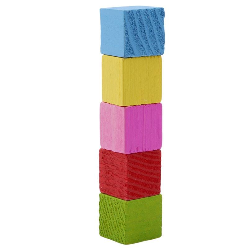 20 Pcs/set Infant Building Blocks Cube Wooden Stack Block Baby Kids ...