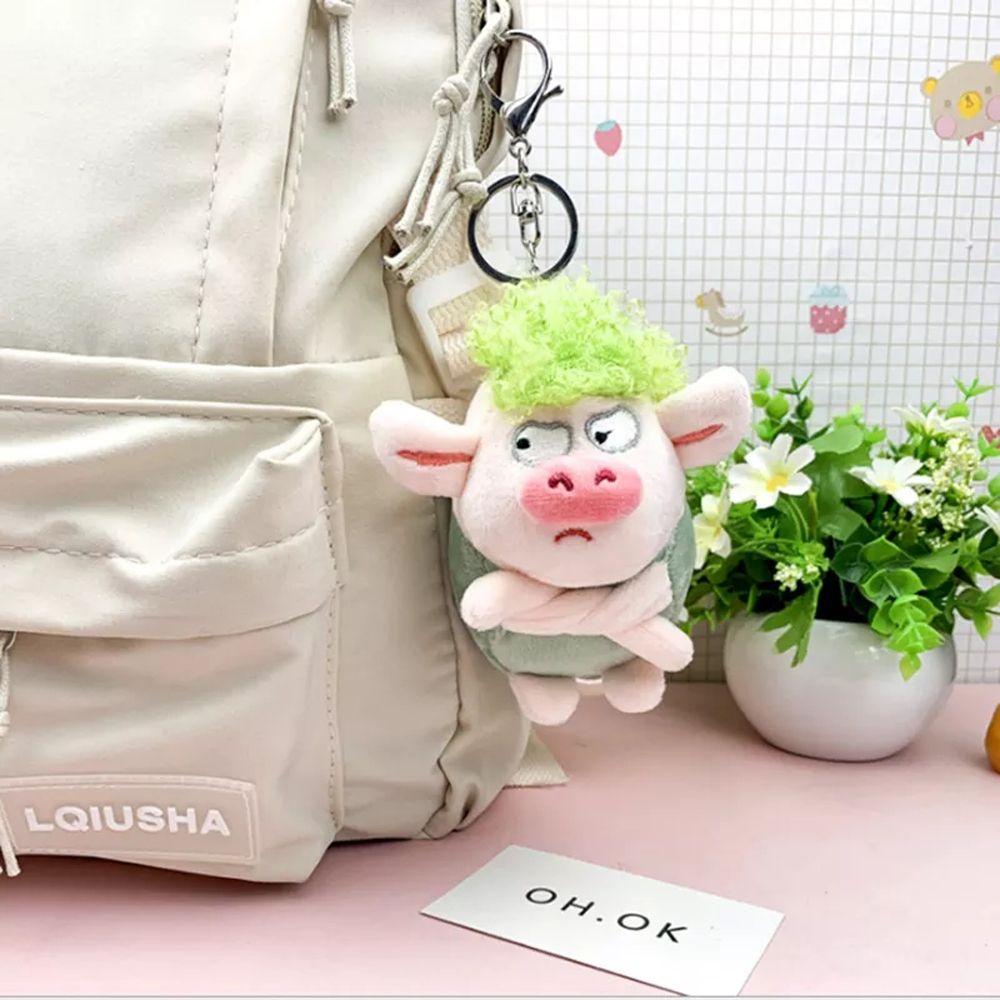 Buy Ring Animal Dolls Pig Plush Keychain Pig Plush Keyring Angry Pig ...