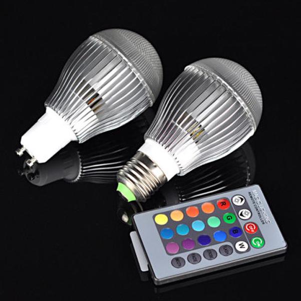 Buy GZDL 5W E27 IR Remote Control LED Lamp RGB Changing Light Bulb ...
