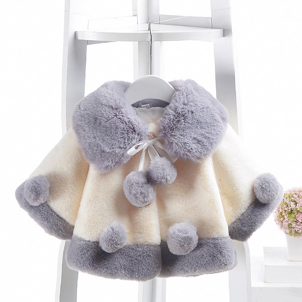 Cheap Baby Infant Girls Autumn Winter Velvet Coat Cloak Jacket Thick ...