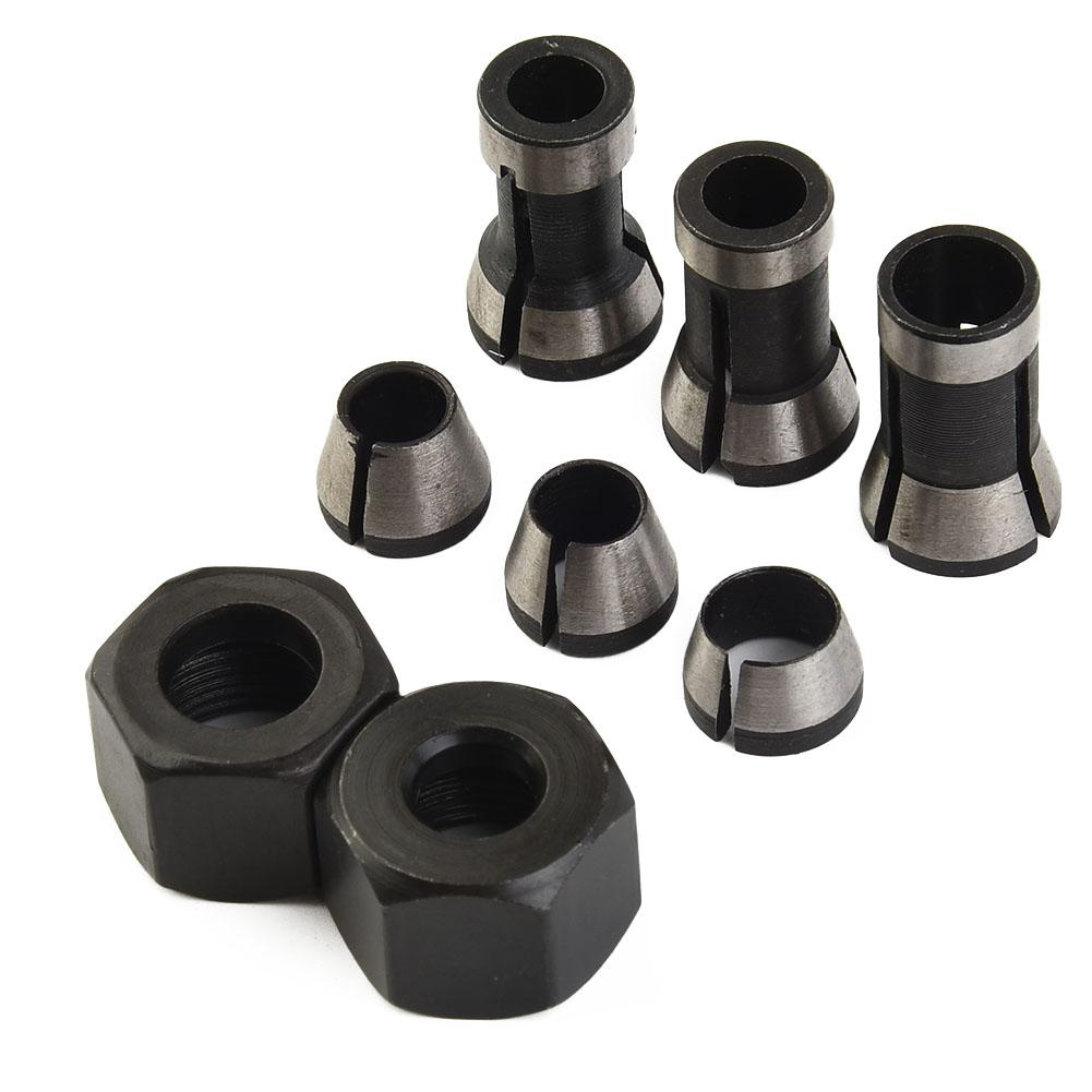 Black+silver Collet CNC Router Collet Clamping Nuts: الشراء بأسعار ...