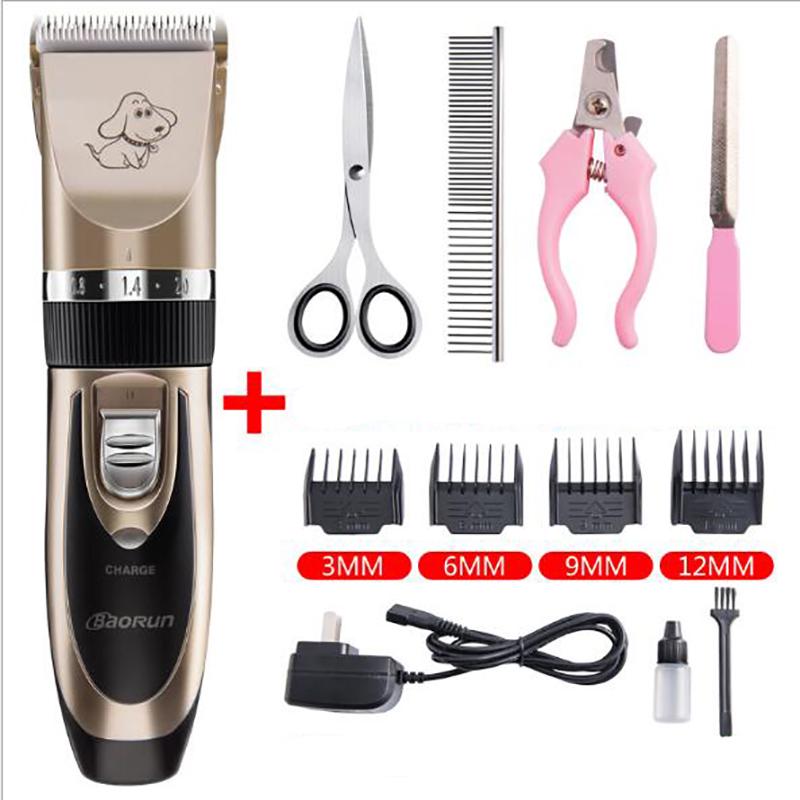 Buy Washable Pet Grooming Set Dog Cat Electric Hair Trimmer Clipper ...