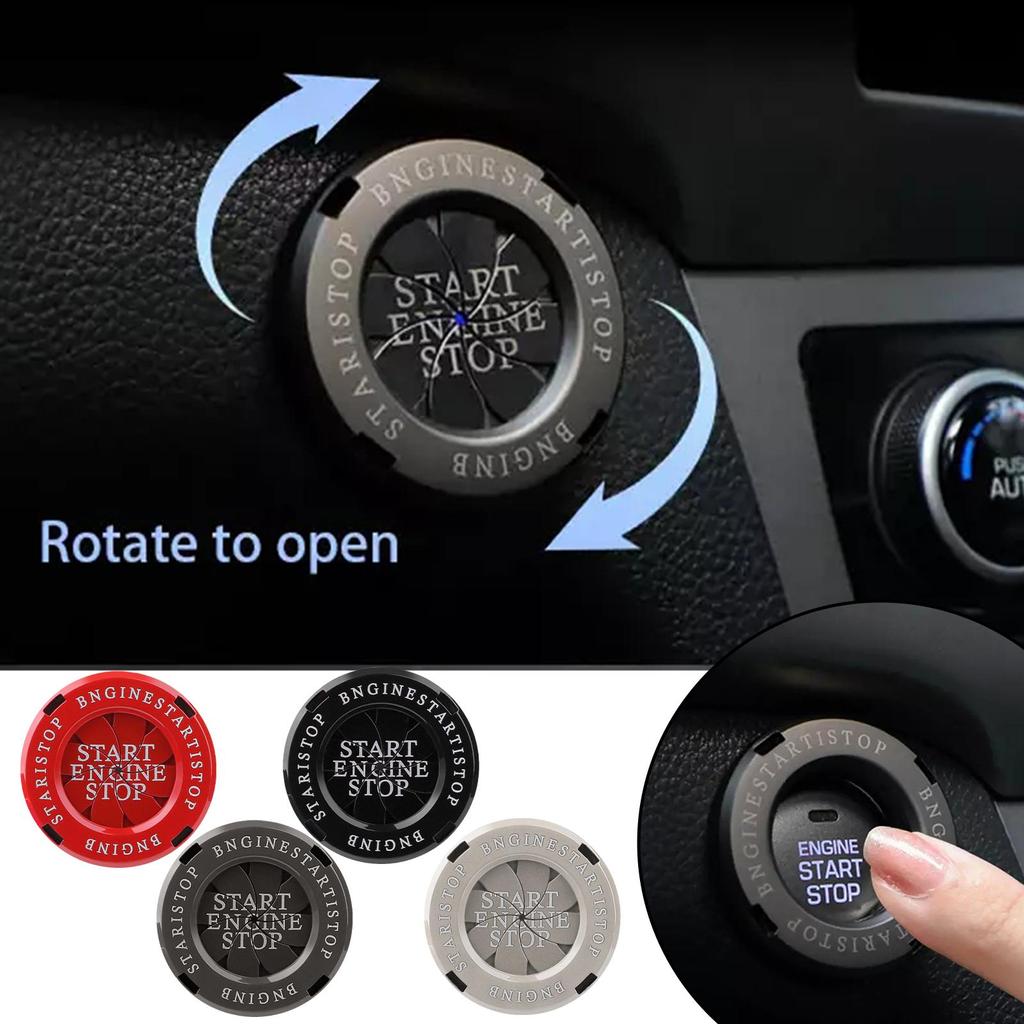 Buy Car Interior Decor Engine Ignition Start Switch Rotate Onekey Start ...