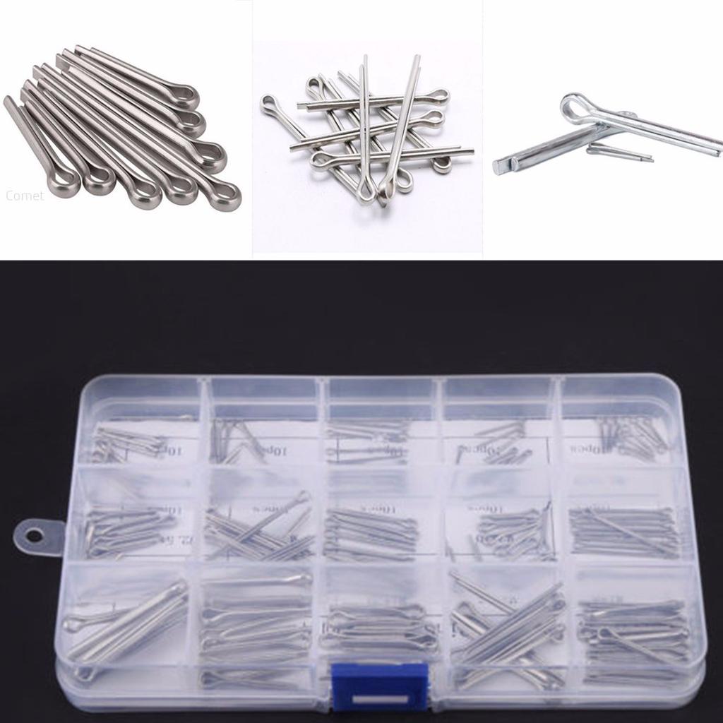 Buy pdtoweb 150Pcs 15 Kinds Stainless Steel Split Cotter Pins ...