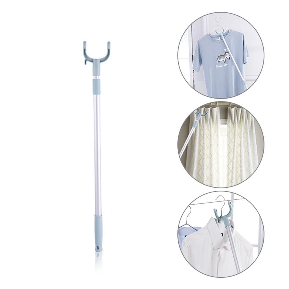 Buy Protable Length Retractable Rods Adjustable Clothing Fork Clothes ...