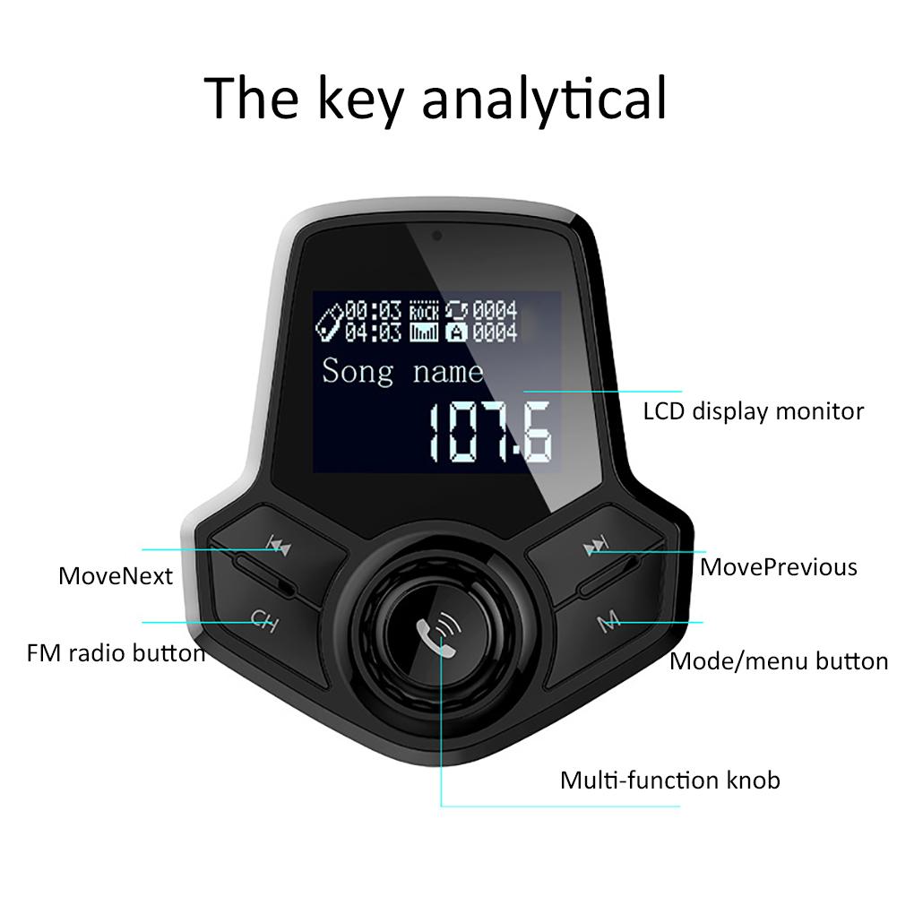 Buy Car Bluetooth Mp3 Player Car Handsfree Phone Wireless Multifunction ...