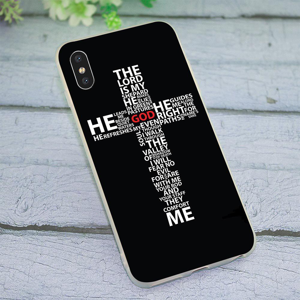 Buy Christian Jesus The Cross Phone Case for iPhone 7 Cover Xs Max XR X ...