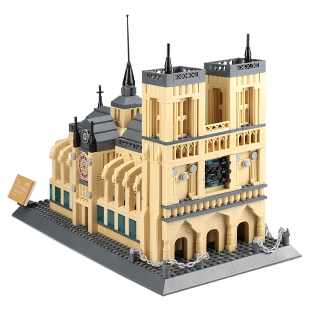 Buy Set of 1380pcs Notre Dame Cathedral Building Blocks Kits Kid ...
