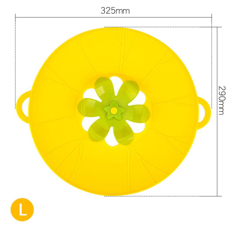 Multifunctional Silicone Pot Lid Spill Stopper Anti Overflow Pot Cover ...