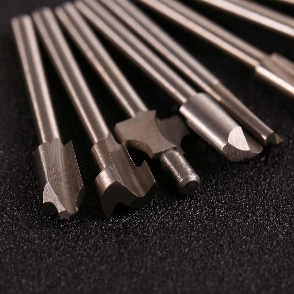 Buy Jerry 10PC Woodworking Trimming Milling Cutters High Speed Steel ...