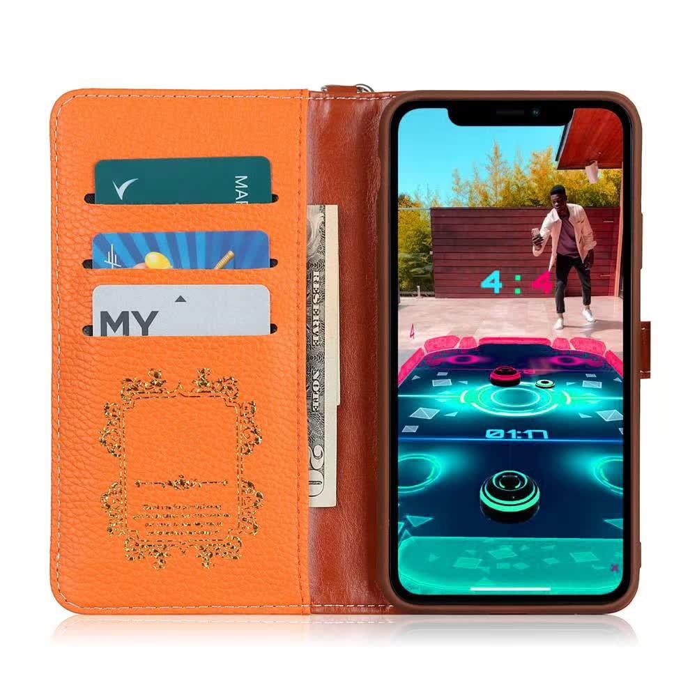 Luxury Litchi Leather Filp Cases for IPhone 13 14 12 11 Pro XS Max 8 ...