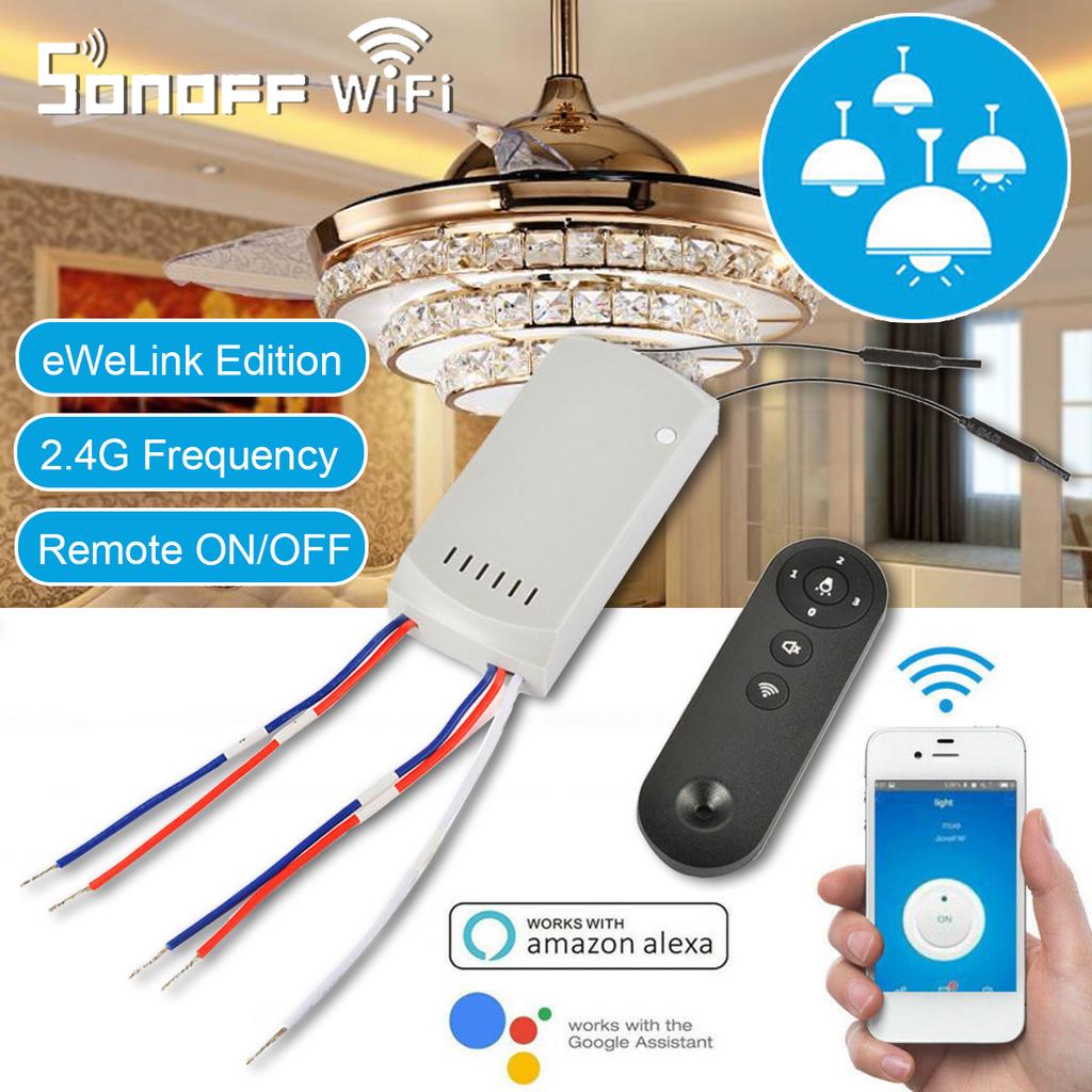 Buy IFan02 Smart WiFi Ceiling Fan Driver 2.4G RF Remote Controller APP ...