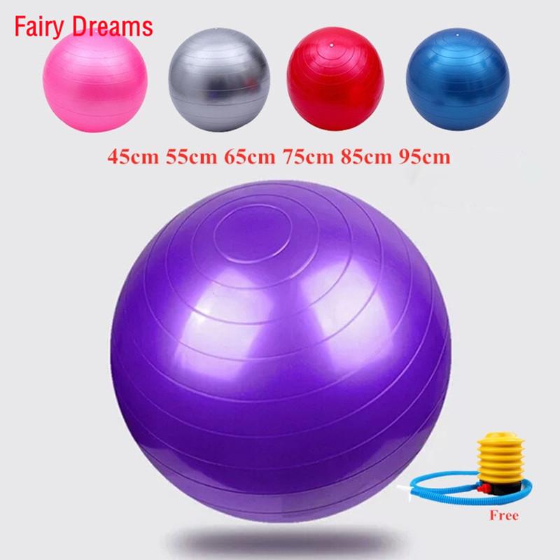 Yoga Ball 45 55 65 75 85 95cm Pilates Equipment Fitness PVC Thickened ...