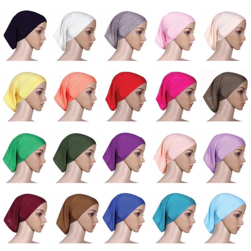 Buy Stretchble Muslim Inner Hijab Caps Islamic Underscarf Beautiful New ...